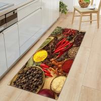 China Machine Washable Anti Skid Kitchen Runner Rug 100% Polyester 40x120cm Living Room Carpet for sale