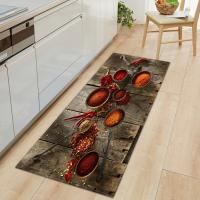 China Machine Washable Anti Skid Kitchen Runner Rug 100% Polyester 40x120cm Living Room Carpet for sale