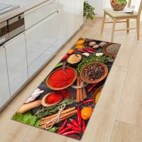 China Machine Washable Anti Skid Kitchen Runner Rug 100% Polyester 40x120cm Living Room Carpet for sale