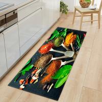 China Machine Washable Anti Skid Kitchen Runner Rug 100% Polyester 40x120cm Living Room Carpet for sale