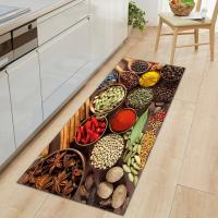 China Machine Washable Anti Skid Kitchen Runner Rug 100% Polyester 40x120cm Living Room Carpet for sale