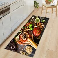 China Machine Washable Anti Skid Kitchen Runner Rug 100% Polyester 40x120cm Living Room Carpet for sale