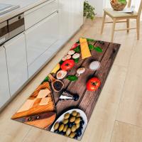 China Machine Washable Anti Skid Kitchen Runner Rug 100% Polyester 40x120cm Living Room Carpet for sale