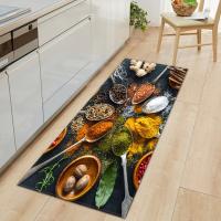 China Machine Washable Anti Skid Kitchen Runner Rug 100% Polyester 40x120cm Living Room Carpet for sale