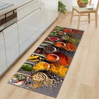 China Machine Washable Anti Skid Kitchen Runner Rug 100% Polyester 40x120cm Living Room Carpet for sale