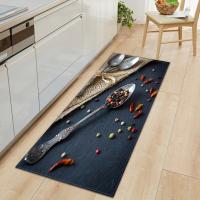 China Machine Washable Anti Skid Kitchen Runner Rug 100% Polyester 40x120cm Living Room Carpet for sale