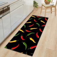 China Machine Washable Anti Skid Kitchen Runner Rug 100% Polyester 40x120cm Living Room Carpet for sale