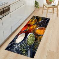 China Machine Washable Anti Skid Kitchen Runner Rug 100% Polyester 40x120cm Living Room Carpet for sale