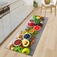 China Machine Washable Anti Skid Kitchen Runner Rug 100% Polyester 40x120cm Living Room Carpet for sale