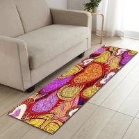 China Valentine's Day Kitchen Floor Mat Anti Fatigue Anti Slip Polyester Carpet 40x120cm for sale