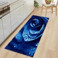 China Valentine's Day Kitchen Floor Mat Anti Fatigue Anti Slip Polyester Carpet 40x120cm for sale