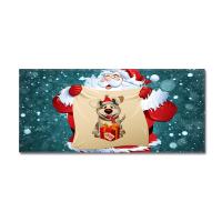 China Christmas Tree Non Slip Bathroom Mat 60x180cm Polyester Water Absorbent Floor Carpet for sale