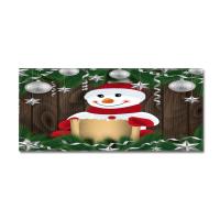 China Christmas Tree Non Slip Bathroom Mat 60x180cm Polyester Water Absorbent Floor Carpet for sale