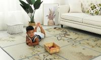 China Ice Silk Blend Woven Floor Carpet Rug for Living Room Cool Summer 80x180cm Custom Size for sale