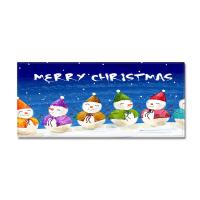 China Christmas Tree Non Slip Bathroom Mat 60x180cm Polyester Water Absorbent Floor Carpet for sale
