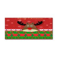China Christmas Tree Non Slip Bathroom Mat 60x180cm Polyester Water Absorbent Floor Carpet for sale