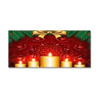 China Christmas Tree Non Slip Bathroom Mat 60x180cm Polyester Water Absorbent Floor Carpet for sale