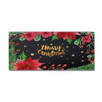 China Christmas Tree Non Slip Bathroom Mat 60x180cm Polyester Water Absorbent Floor Carpet for sale