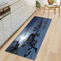 China Custom Size Polyester Bathroom Mat Non Slip Water Absorbent Floor Mat 40x60cm for sale