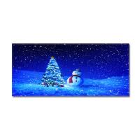 China Santa Christmas Kitchen Runner Rug 40x60cm Washable Polyester Non-Slip Floor Mat for sale