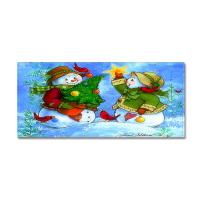China Santa Christmas Kitchen Runner Rug 40x60cm Washable Polyester Non-Slip Floor Mat for sale