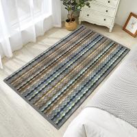 China Polypropylene Striped Bathroom Mat Non Slip Floor Runner 37*57cm for sale