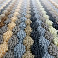 China Polypropylene Striped Bathroom Mat Non Slip Floor Runner 37*57cm for sale