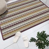 China Polypropylene Striped Bathroom Mat Non Slip Floor Runner 37*57cm for sale