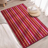 China Polypropylene Striped Bathroom Mat Non Slip Floor Runner 37*57cm for sale