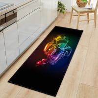 China Christmas Deer Anti Fatigue Kitchen Mat Long Strip 40x120cm Polyester Floor Mat for sale