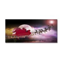 China Christmas Deer Anti Fatigue Kitchen Mat Long Strip 40x120cm Polyester Floor Mat for sale