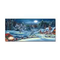 China Christmas Deer Anti Fatigue Kitchen Mat Long Strip 40x120cm Polyester Floor Mat for sale