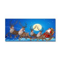 China Christmas Deer Anti Fatigue Kitchen Mat Long Strip 40x120cm Polyester Floor Mat for sale