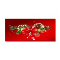 China Red Bells Christmas Kitchen Standing Mat Non-Slip Polyester Floor Carpet 40x120cm for sale