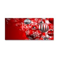 China Red Bells Christmas Kitchen Standing Mat Non-Slip Polyester Floor Carpet 40x120cm for sale
