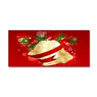 China Red Bells Christmas Kitchen Standing Mat Non-Slip Polyester Floor Carpet 40x120cm for sale