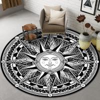 China Custom Polyester Abstract Print Living Room Carpet 60x60cm to 200x200cm for sale