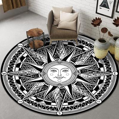 China Custom Polyester Abstract Print Living Room Carpet 60x60cm to 200x200cm for sale