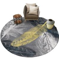 China Custom Polyester Abstract Print Living Room Carpet 60x60cm to 200x200cm for sale