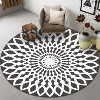 China Custom Polyester Abstract Print Living Room Carpet 60x60cm to 200x200cm for sale