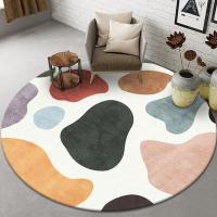 China Custom Polyester Abstract Print Living Room Carpet 60x60cm to 200x200cm for sale