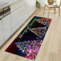China Christmas Tree Kitchen Floor Mats Fatigue Runner Machine Washable for sale