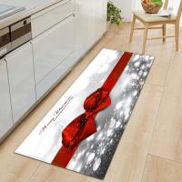 China Christmas Tree Kitchen Floor Mats Fatigue Runner Machine Washable for sale