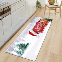 China Christmas Tree Kitchen Floor Mats Fatigue Runner Machine Washable for sale
