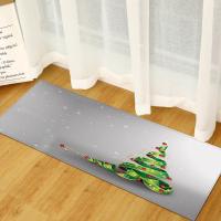 China Christmas Tree Kitchen Floor Mats Fatigue Runner Machine Washable for sale