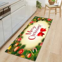 China Christmas Tree Kitchen Floor Mats Fatigue Runner Machine Washable for sale