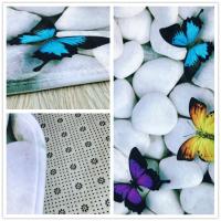 China 3 Piece U Shaped Stone Print Toilet Mat Set 45x75cm 50x80cm Polyester Bathroom Rug for sale