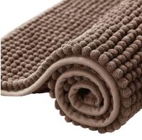 China Polyester Shag Area Rug 50x80cm Hand Washable Living Room Carpet for sale