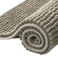 China Polyester Shag Area Rug 50x80cm Hand Washable Living Room Carpet for sale