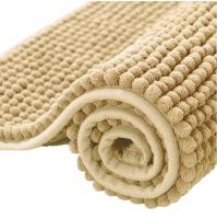 China Polyester Shag Area Rug 50x80cm Hand Washable Living Room Carpet for sale